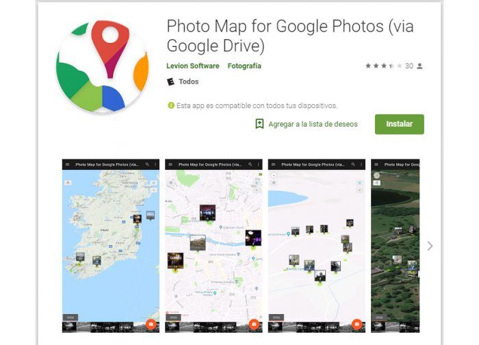 Photo Map te muestra en un mapa todas tus fotos