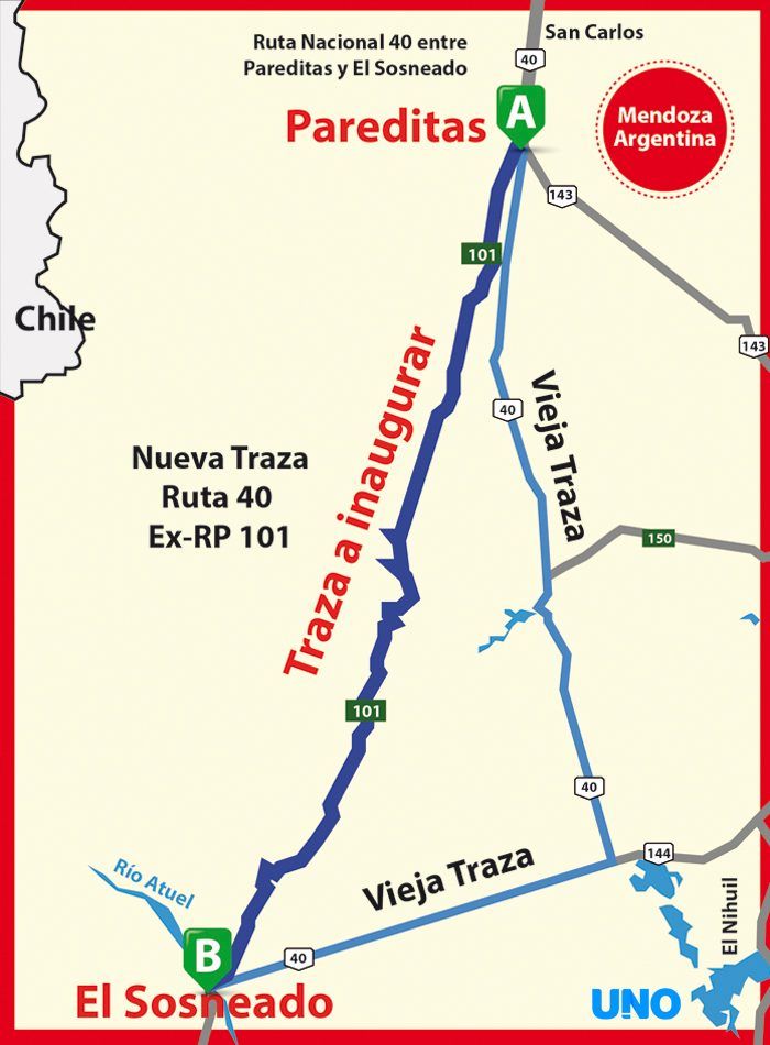 Macri inaugura el tramo de la ruta 40 y tendrá un acto político