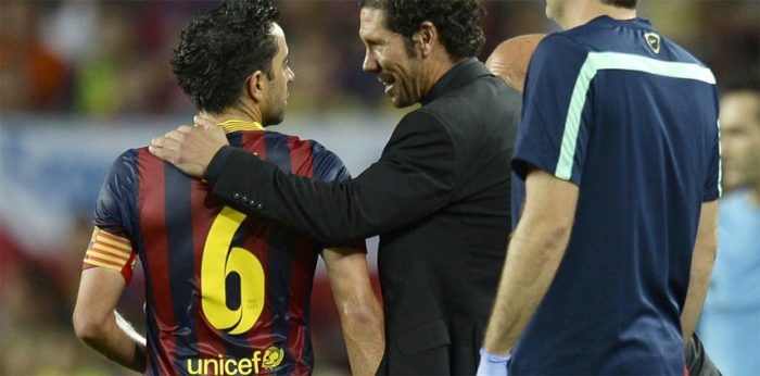 Xavi le clavó una puñalada al Cholo Simeone