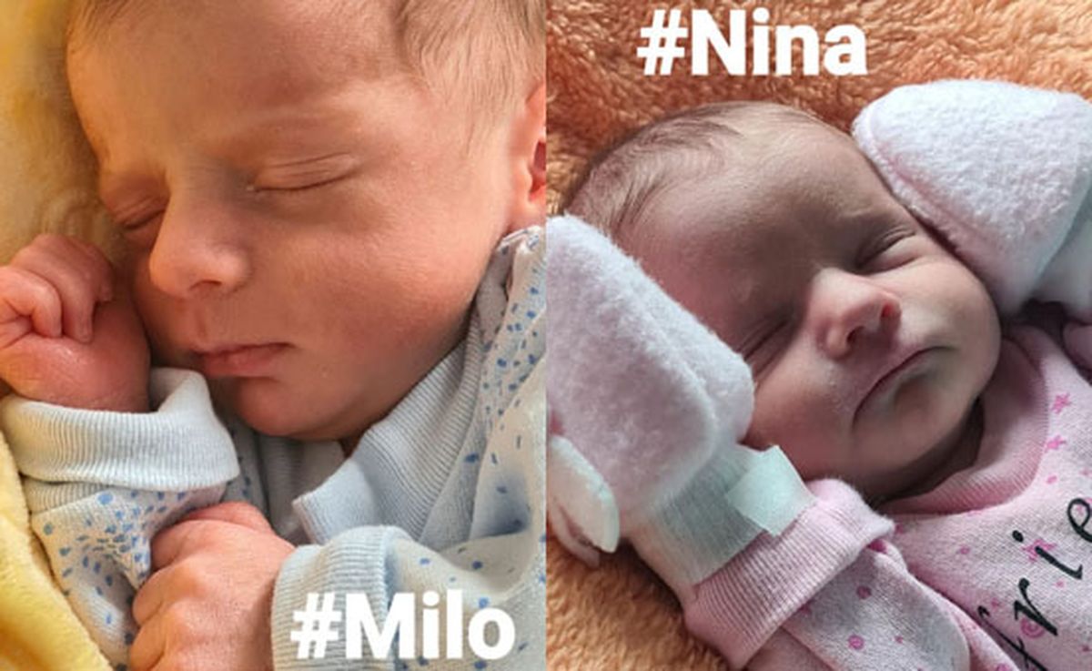 Le dieron el alta a los mellizos de los periodistas Mario Rudyk y Laura ...