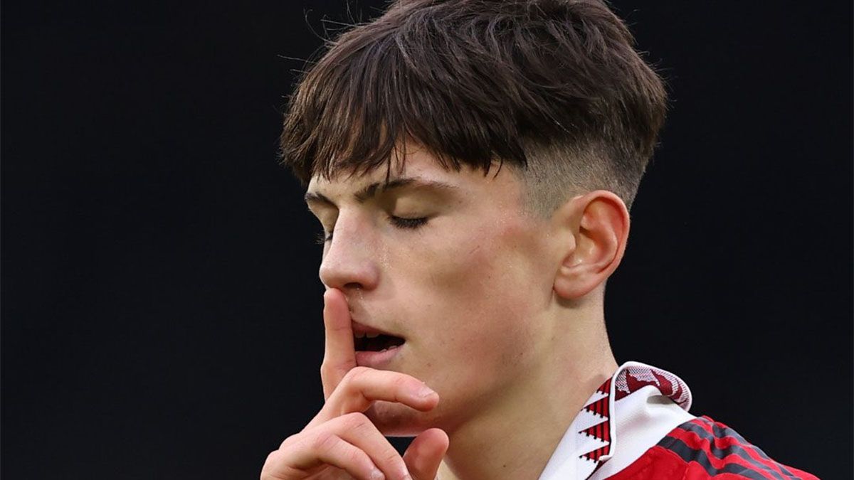 Cómo reaccionó Garnacho al ser convocado a la Selección argentina