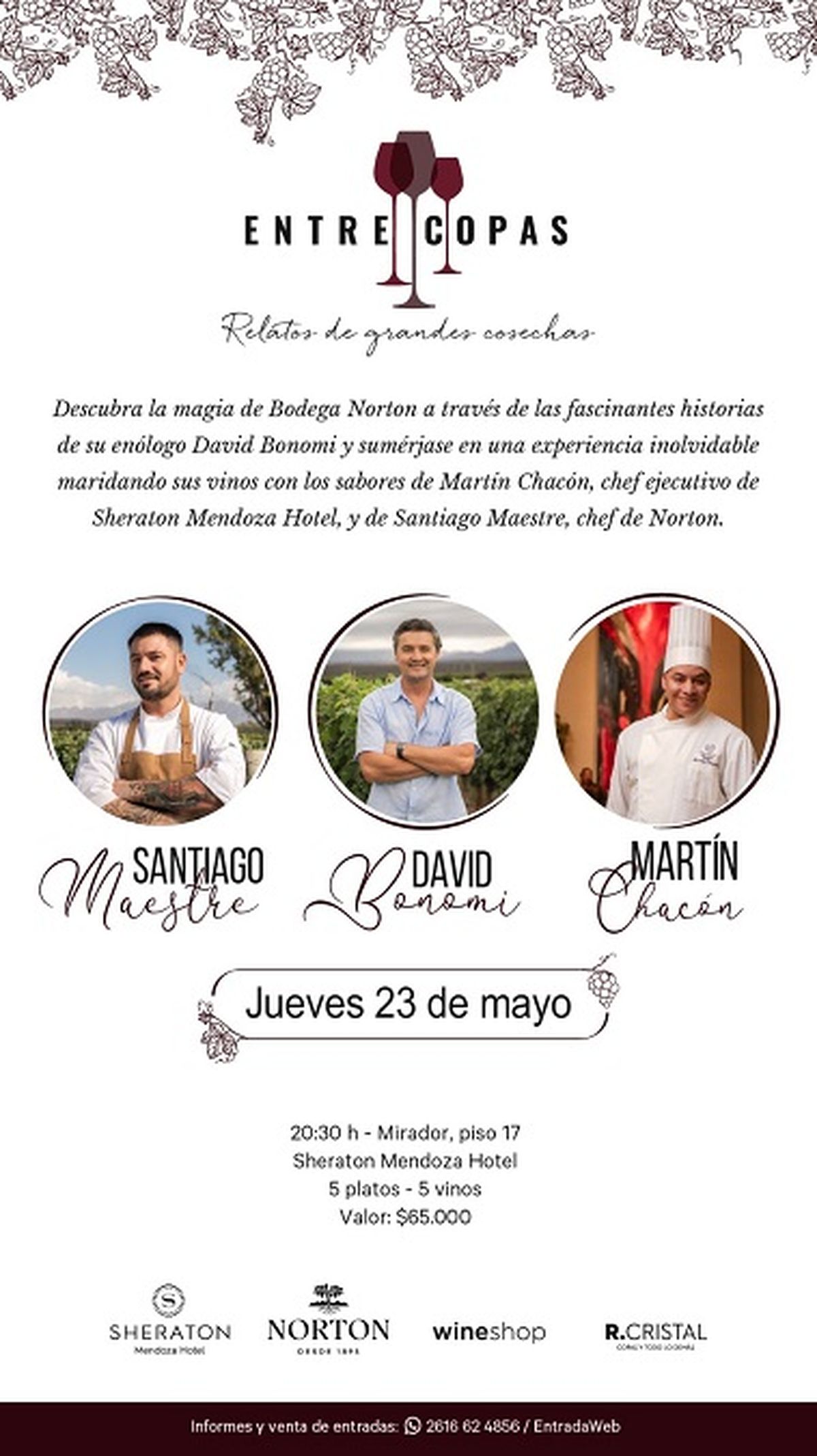 Llega una nueva edición de Entre Copas junto a bodega Norton y su ...