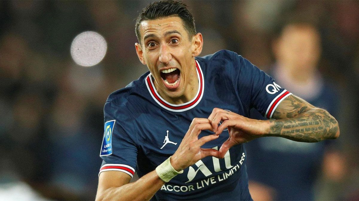 Di María fue gran figura en PSG, que se lo dio vuelta al Lille