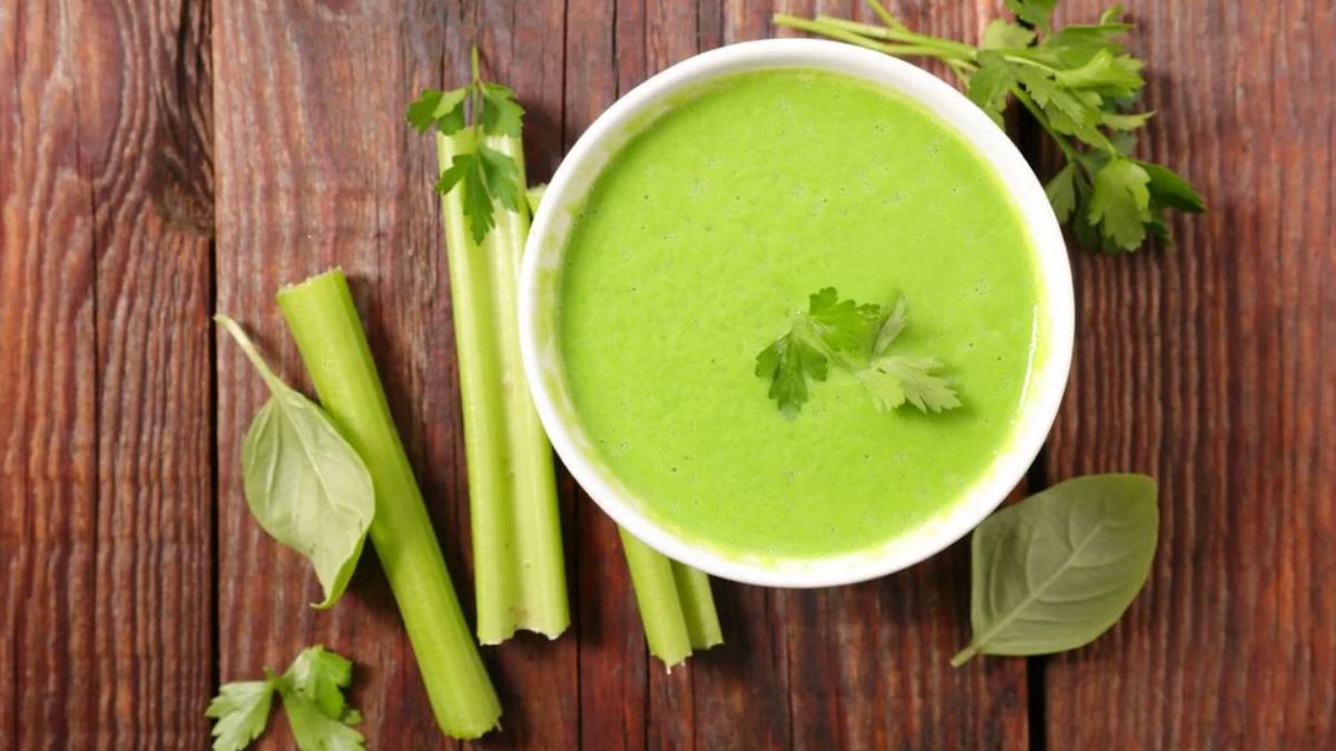 Beneficio de tomar sopa de apio