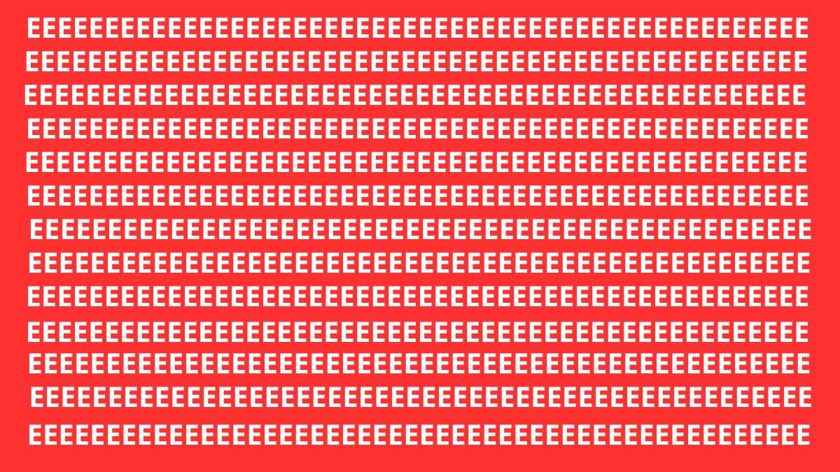 Acertijo visual: solo las personas con vista de halcón podrán encontrar la letra F en la imagen