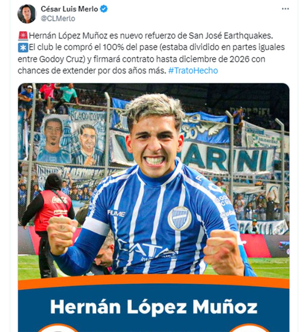 Hernán López Muñoz fue vendido y se irá de Godoy Cruz: cuál será su destino
