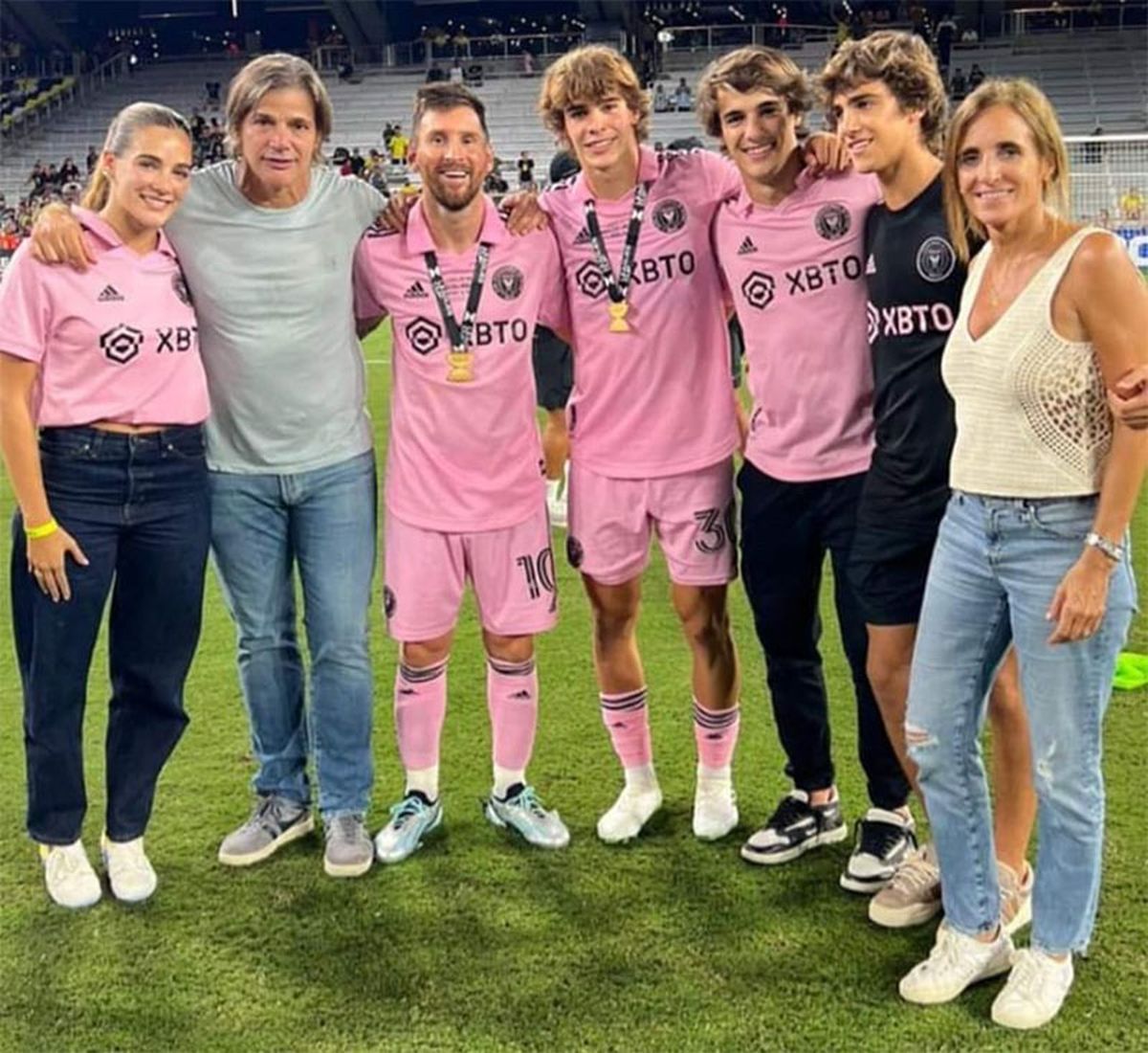 Benjamín Cremaschi, Messi y el festejo mendocino del Inter Miami