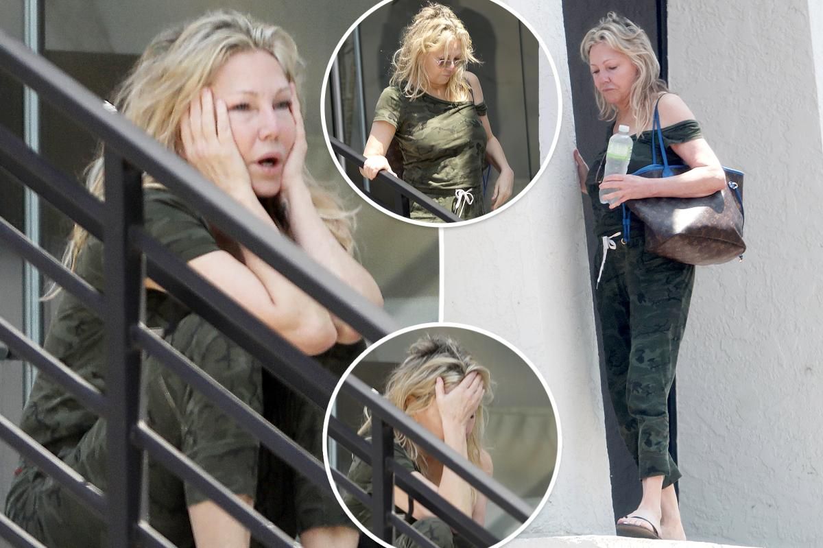 Heather Locklear fue vista caminando por la cornisa y hablando sola