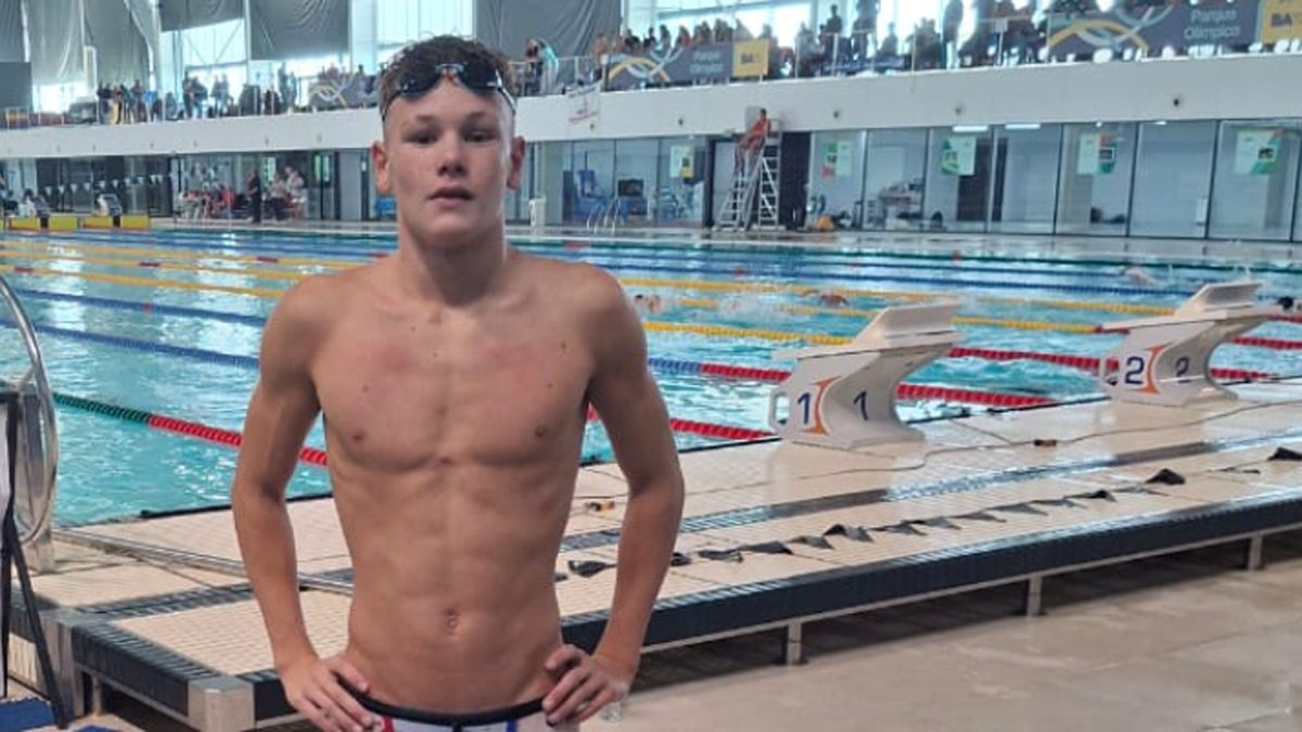 Benjamín Mello, el gran proyecto de la natación de Mendoza, brilló en ...