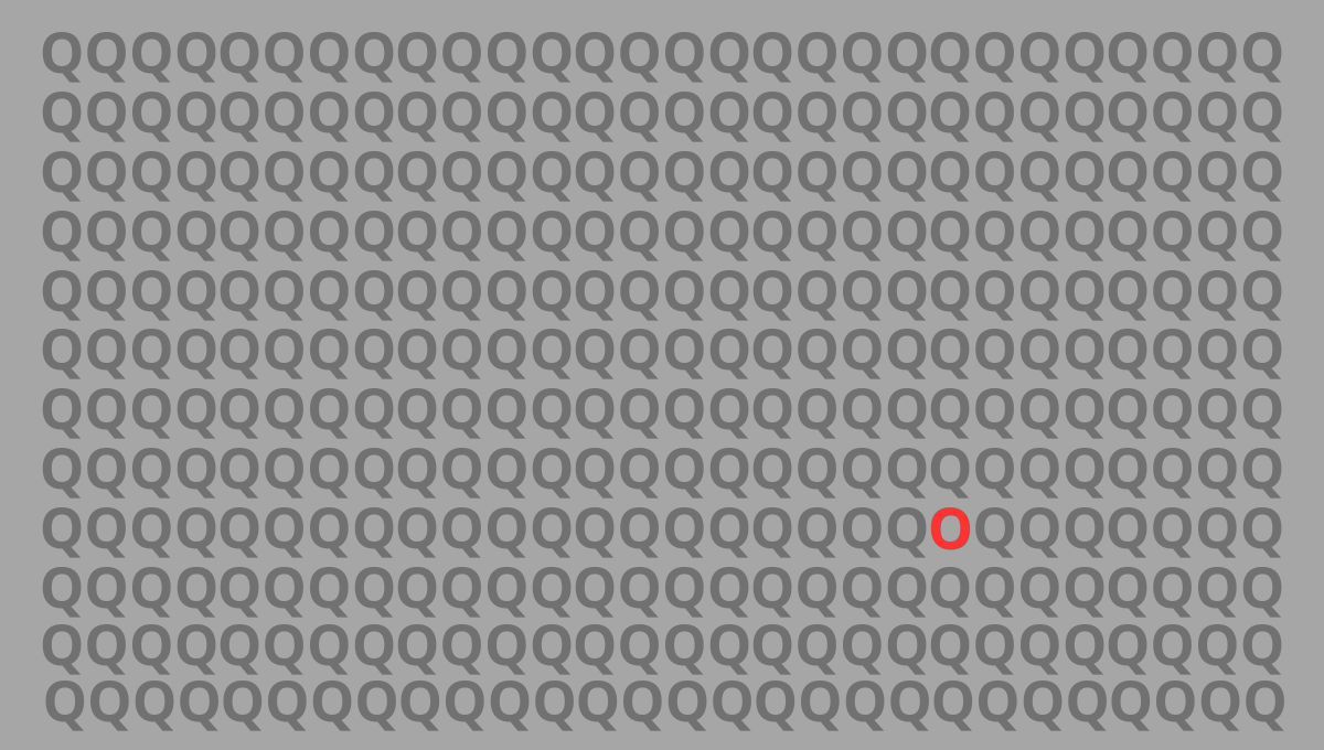 Acertijo visual: solo las personas con ojos de halcón podrán encontrar la letra O en la imagen