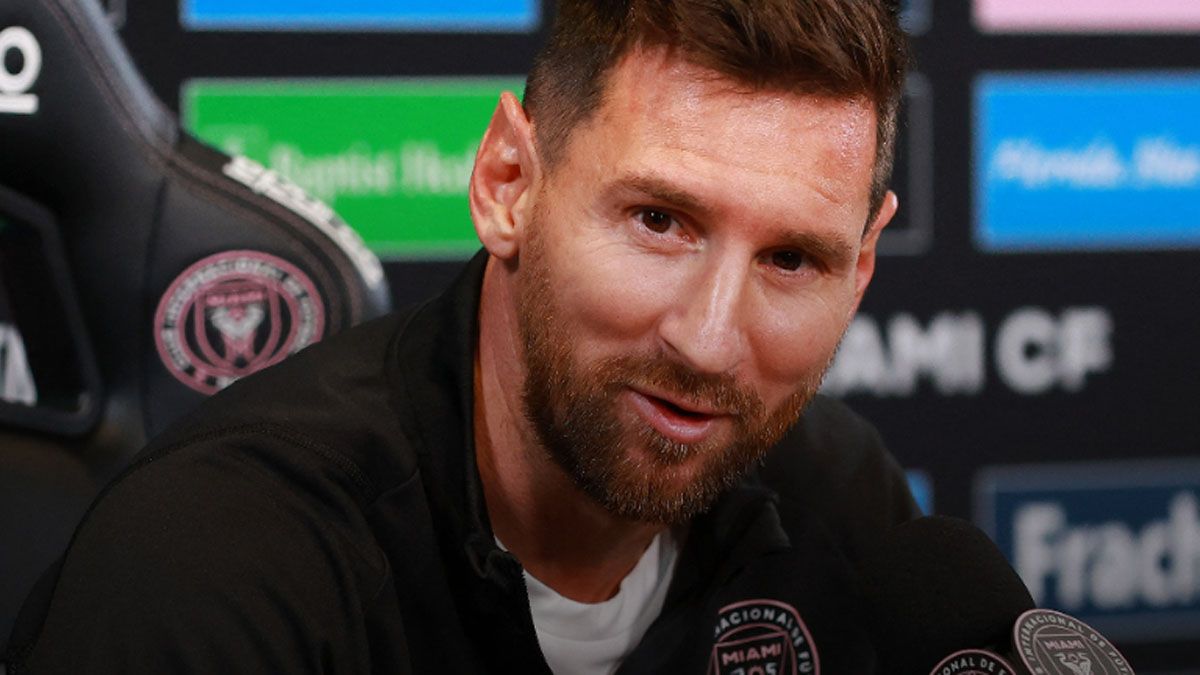 Messi, feliz antes de su primera final con el Inter Miami