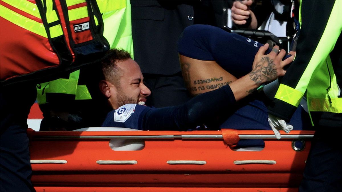 La dura lesión de Neymar que encendió las alarmas del PSG