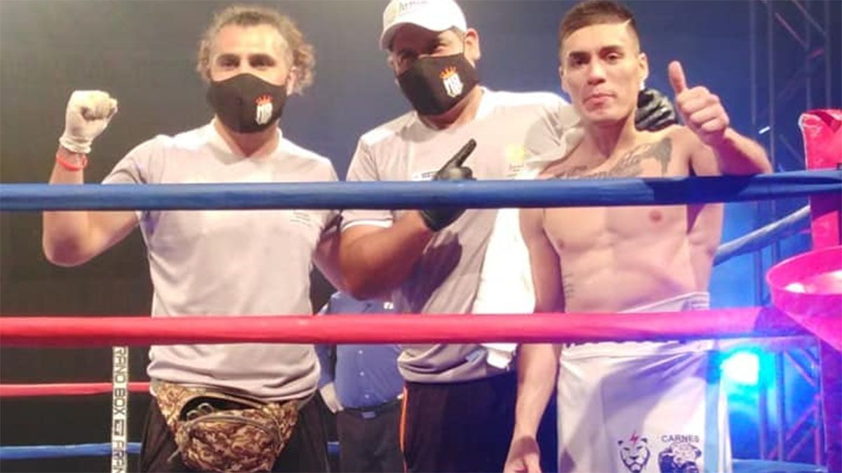 Hubo triunfos mendocinos en el regreso del boxeo