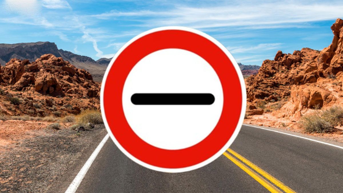 ¿Qué significa la señal de tránsito con una línea horizontal negra ...