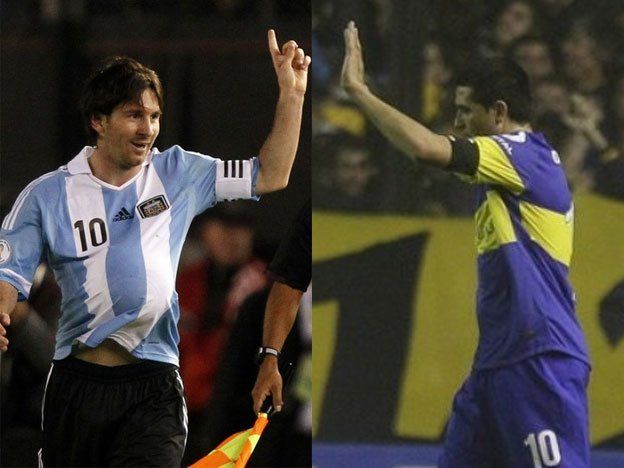 El cumpleaños de dos cracks: Messi y Riquelme