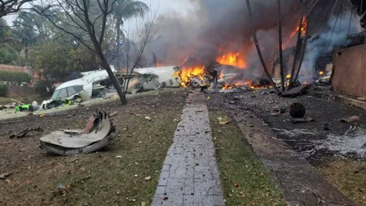 Un avión con 62 pasajeros se estrelló en Brasil y aún se desconocen las ...