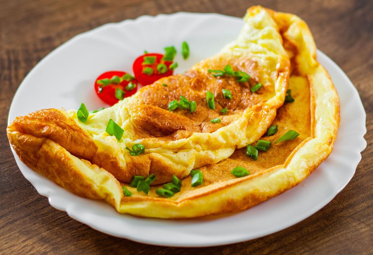 Omelette de huevo: receta, simple, rápida y exquisita