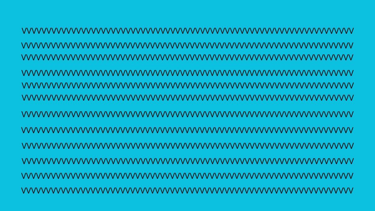 Desafío visual: solo el 2% de las personas logra encontrar la letra V ...