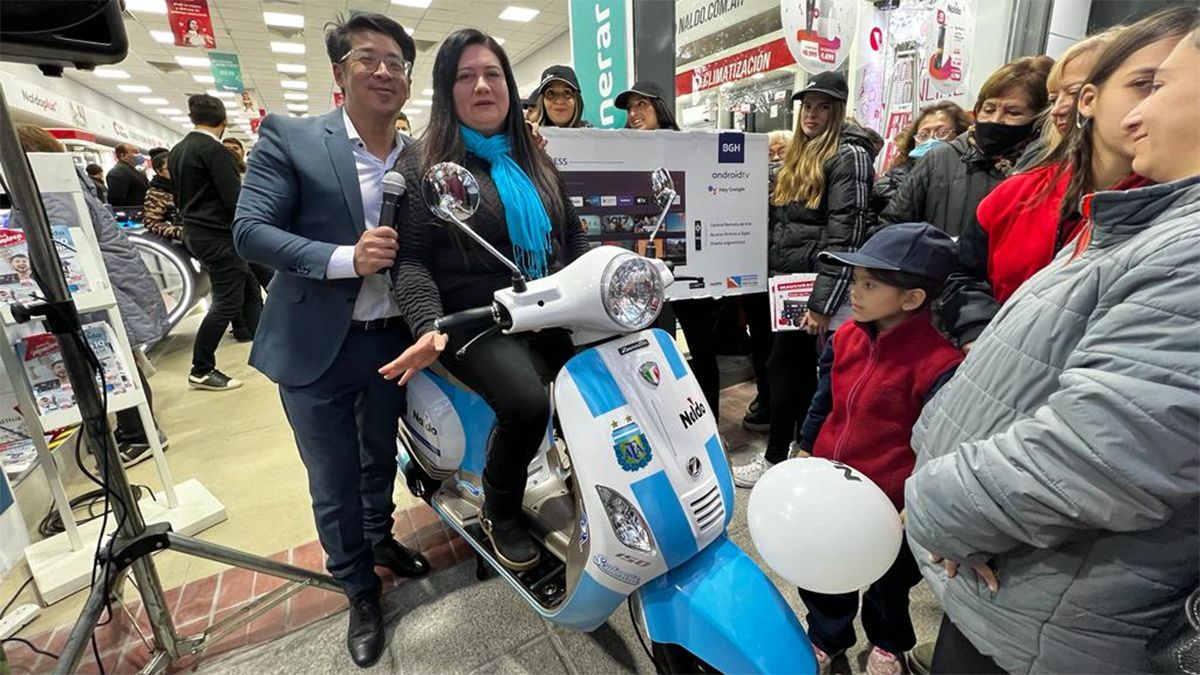 Naldo celebró su llegada a la ciudad de Mendoza