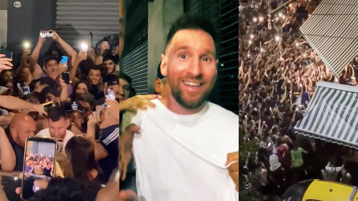 Lionel Messi fue a cenar a una parrilla y los hinchas hicieron cosas ...