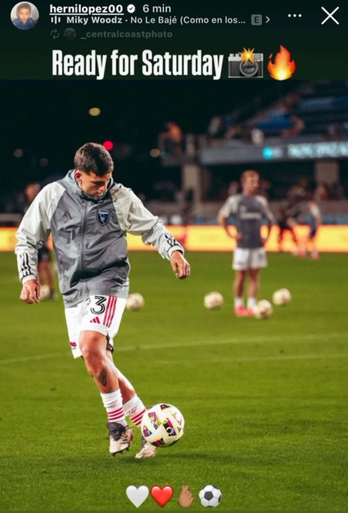 La foto en redes sociales del ex Godoy Cruz, Hernán López Muñoz, que ...