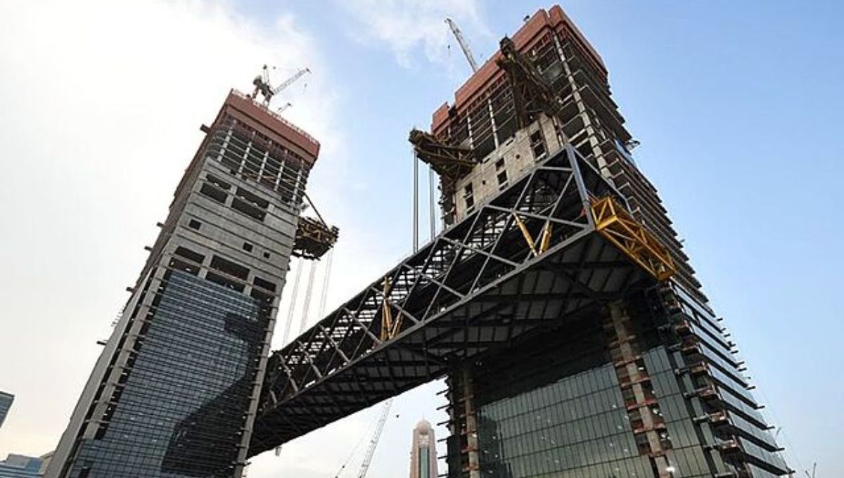 El edificio que desafía la gravedad con la extensión suspendida más ...