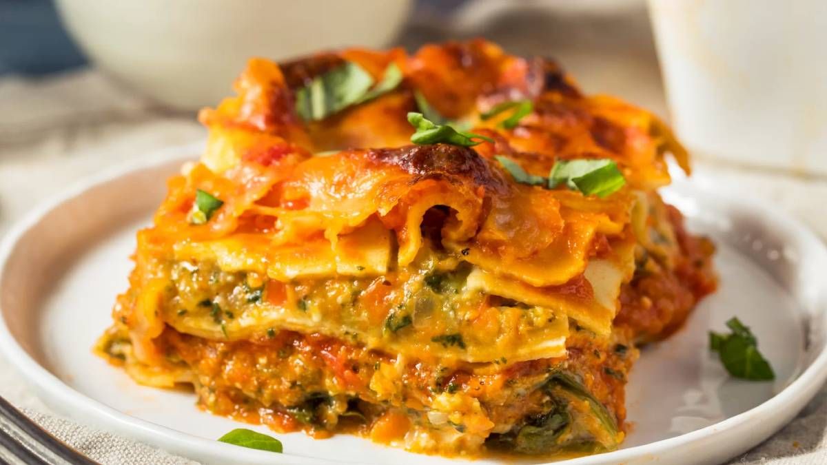 Lasagna con relleno cremoso, la receta exquisita en 25 minutos