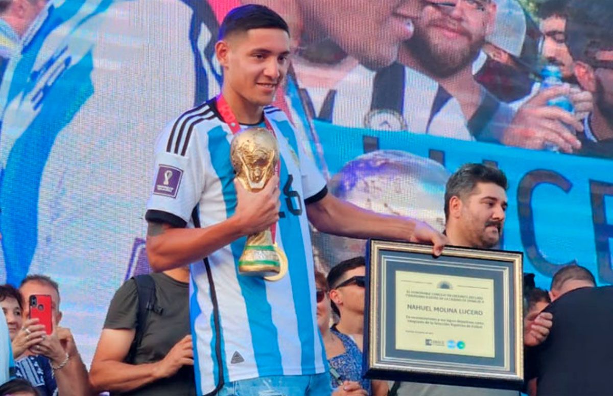 La Selección argentina campeona del mundo y otro día de homenajes