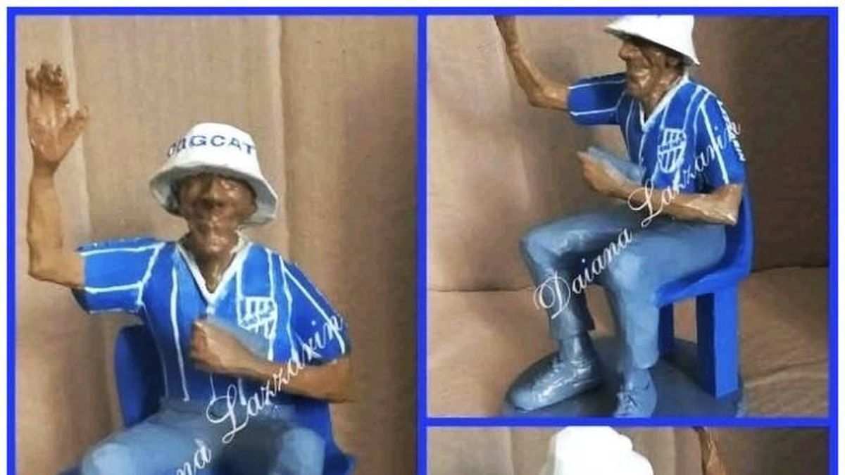 La estatua del Loco Julio que dividió al Tomba sigue dando que hablar ...