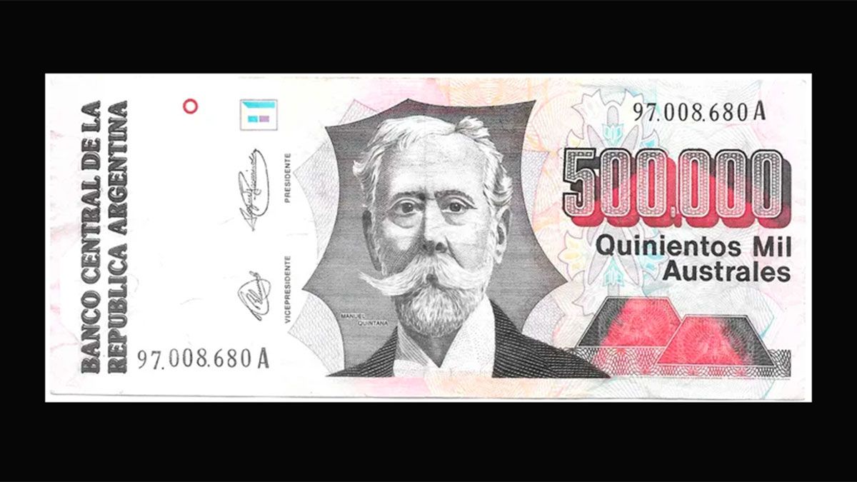 Pagan casi 80 mil pesos al suertudo propietario de este billete de ...
