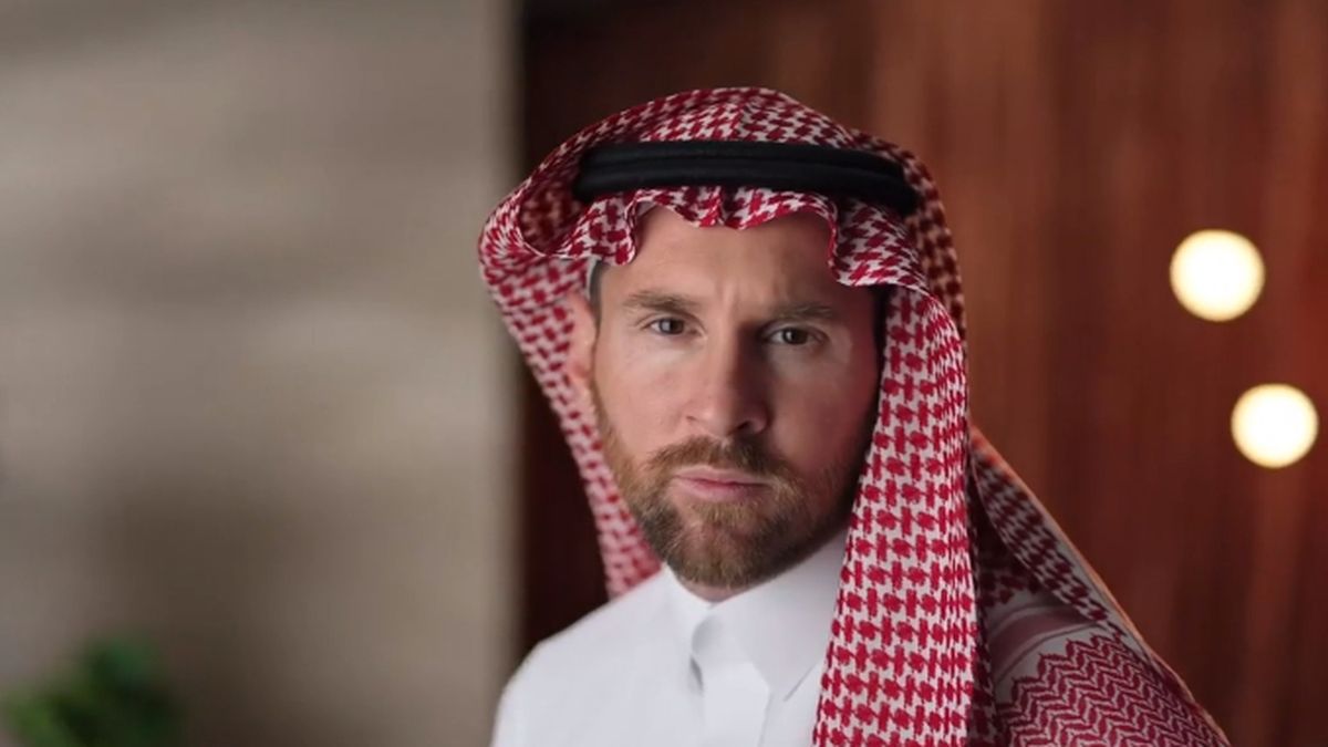 Lionel Messi fue modelo en Arabia Saudita y las imágenes recorrieron el ...