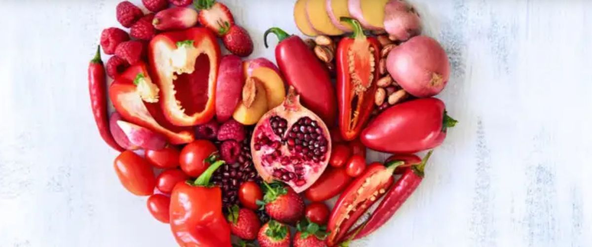 Beneficio de comer frutas y verduras de color rojo