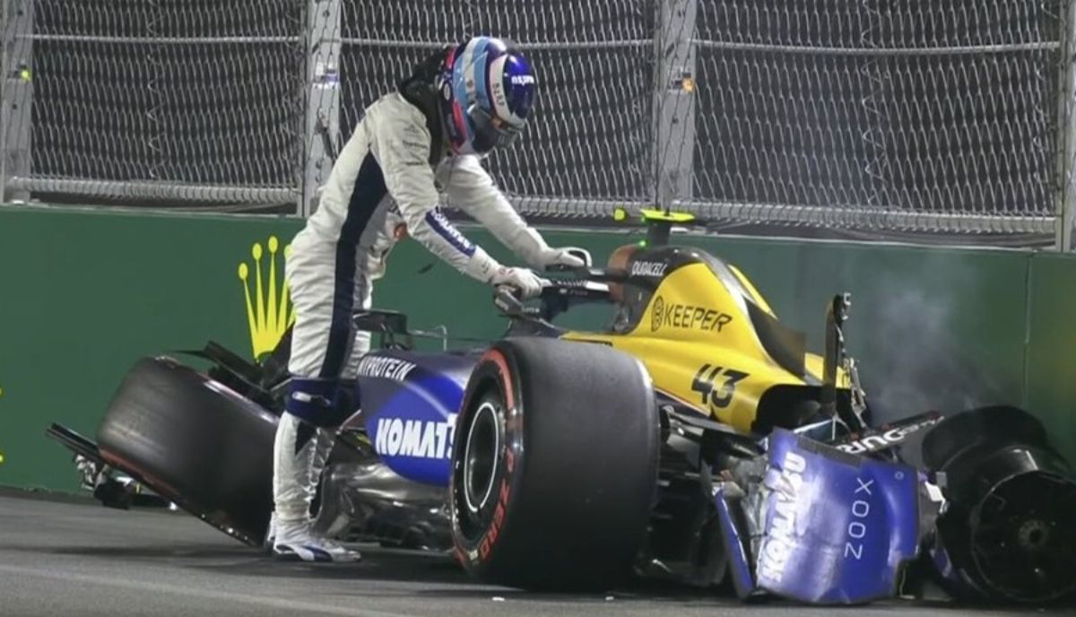 Qué dijo Williams tras el fuerte accidente de Franco Colapinto que puede dejarlo fuera del GP de ...