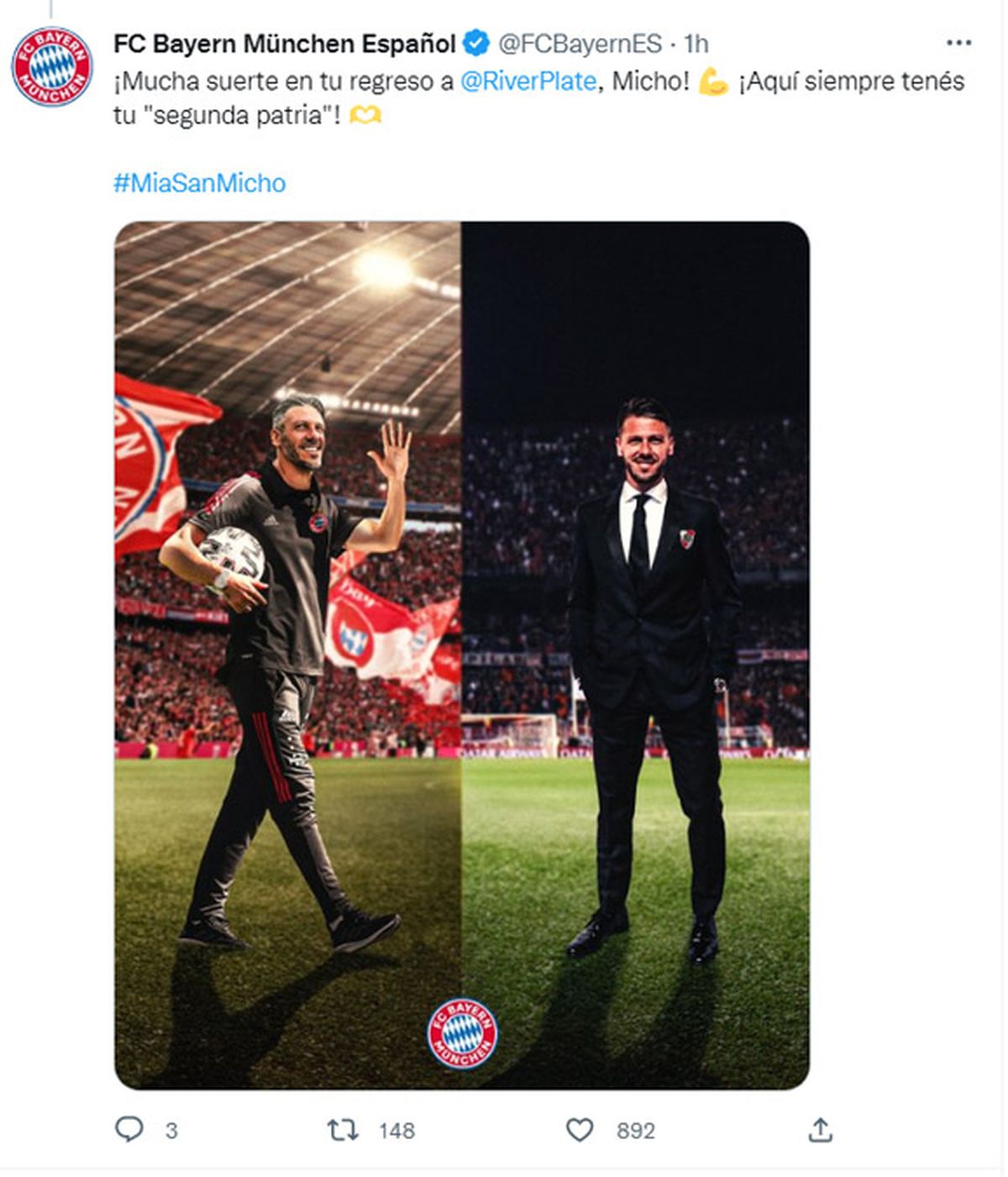 El Bayern Munich oficializó que Martín Demichelis será el nuevo DT de River