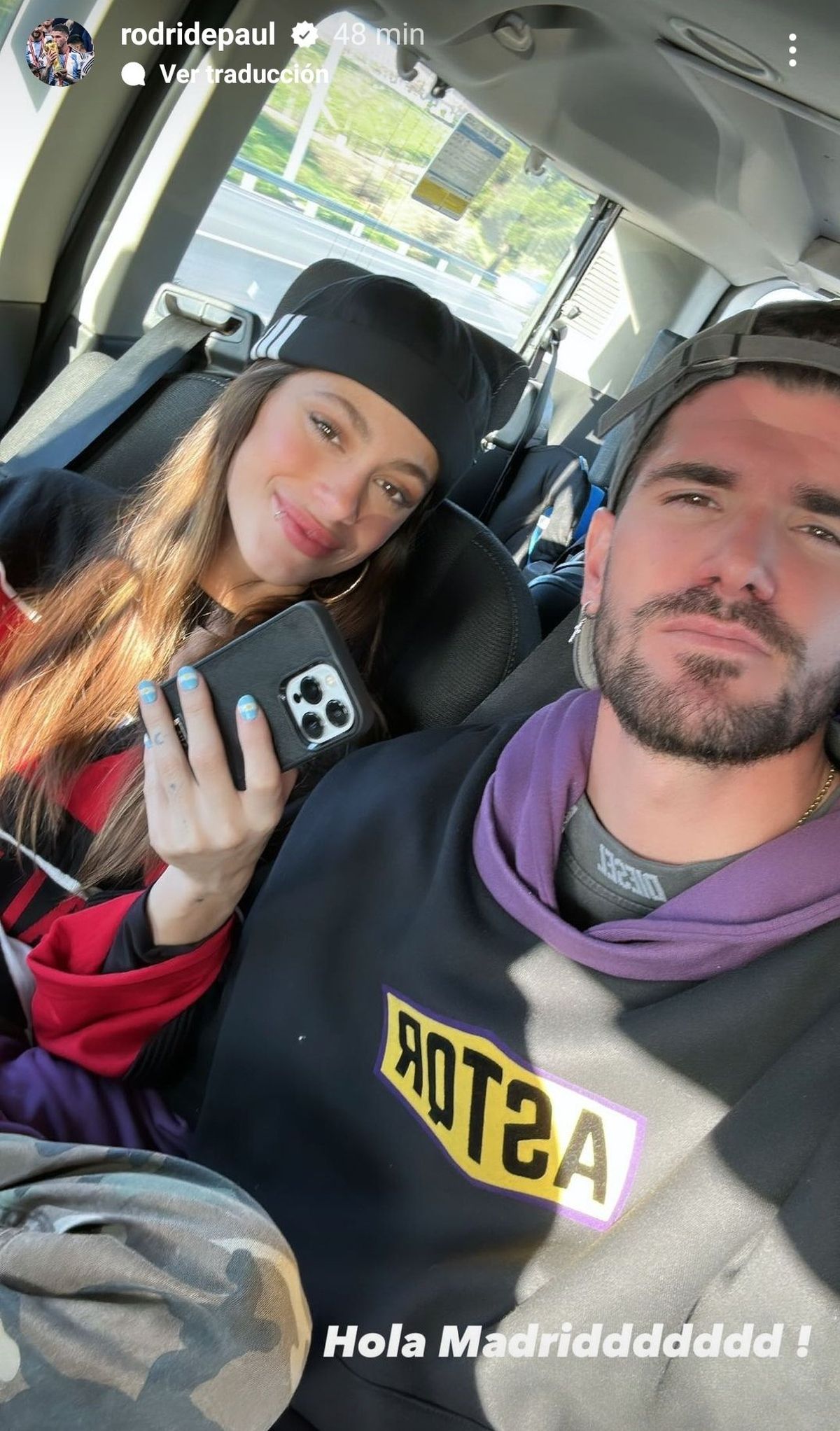 Rodrigo De Paul volvió con Tini a Madrid para reincorporarse al Atlético