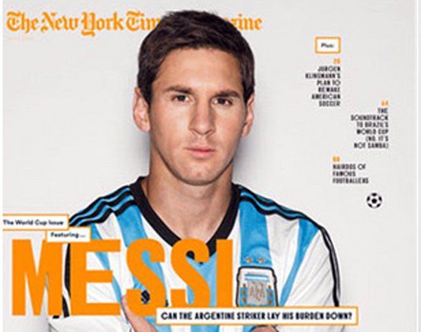 Messi es protagonista en la revista del New York Times