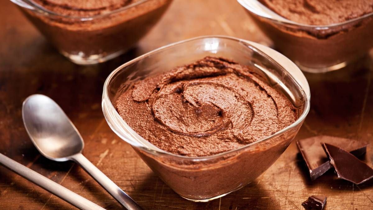 Receta del postre cremoso de chocolate y banana con 2 ingredientes