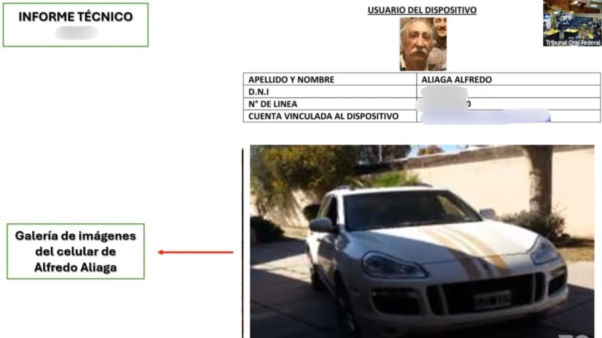 Para el fiscal, una camioneta Porsche vincula a Walter Bento con Diego Aliaga y un narcotraficante