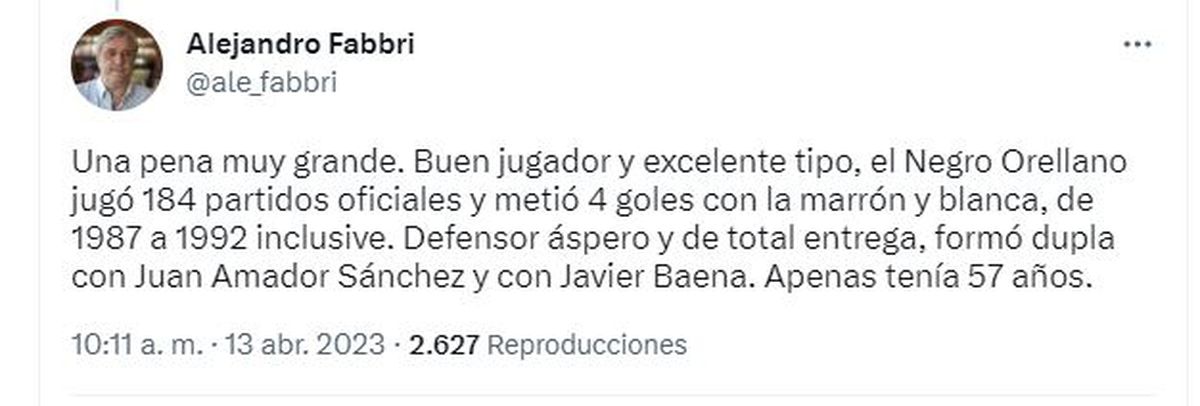Luto en el fútbol de Mendoza por la muerte de Gustavo Orellano