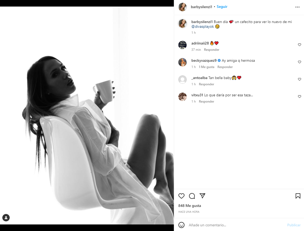 Barby Silenzi Adelantó Lo Nuevo De Divas Play Con Una Imagen Muy Mañanera