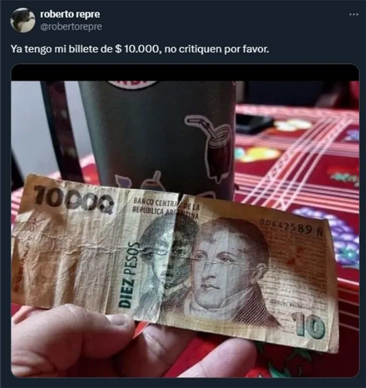 Billete de $10.000: revuelo en las redes sociales y memes implacables