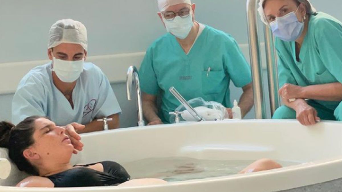 El impactante video del parto de Juana Repetto