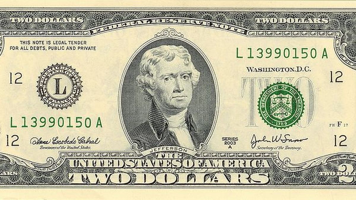 Billetes de 2 dólares pueden valer mucho más de su valor nominal si ...
