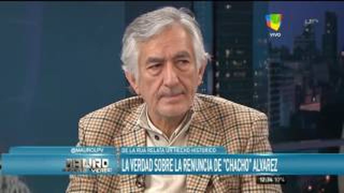 De La Rúa Contó La Verdad Sobre La Renuncia De Chacho Álvarez Y