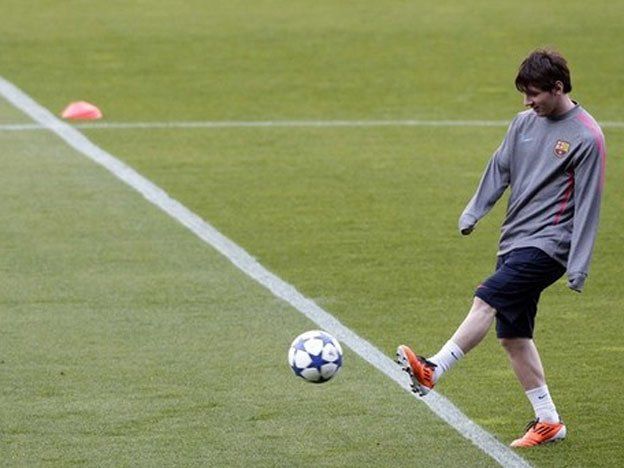 Leo Messi regresó a los entrenamientos del Barça