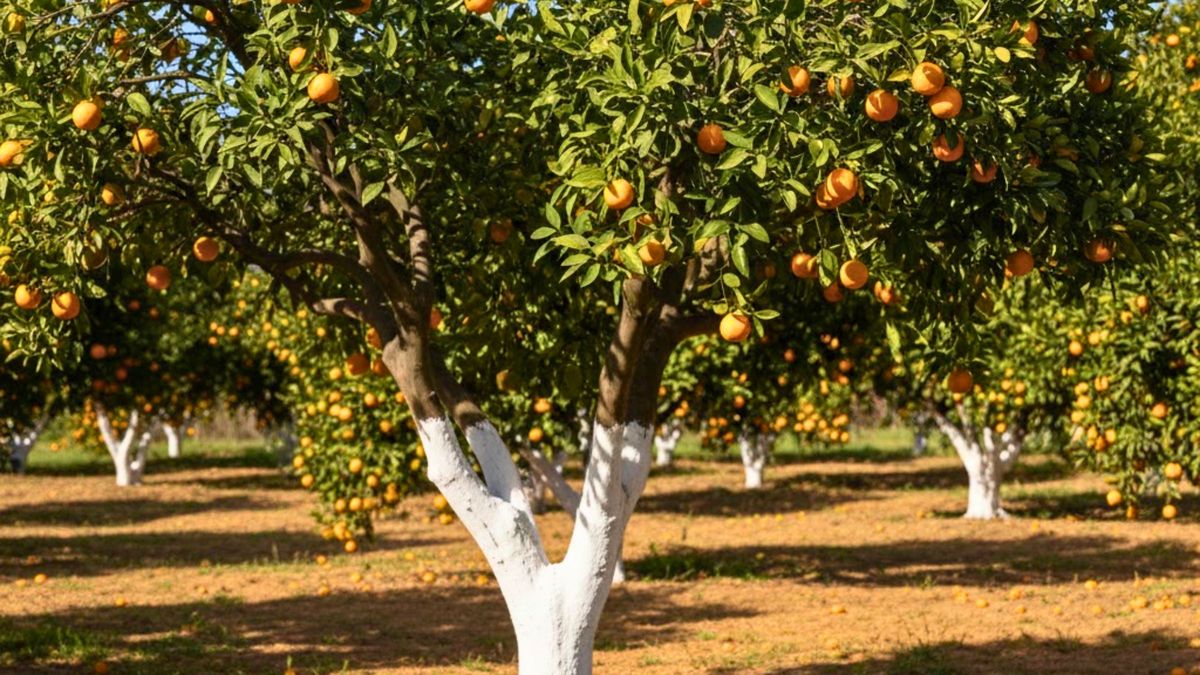 Árbol de naranjo: por qué pintar de blanco el tronco te ayudará a cuidarlo