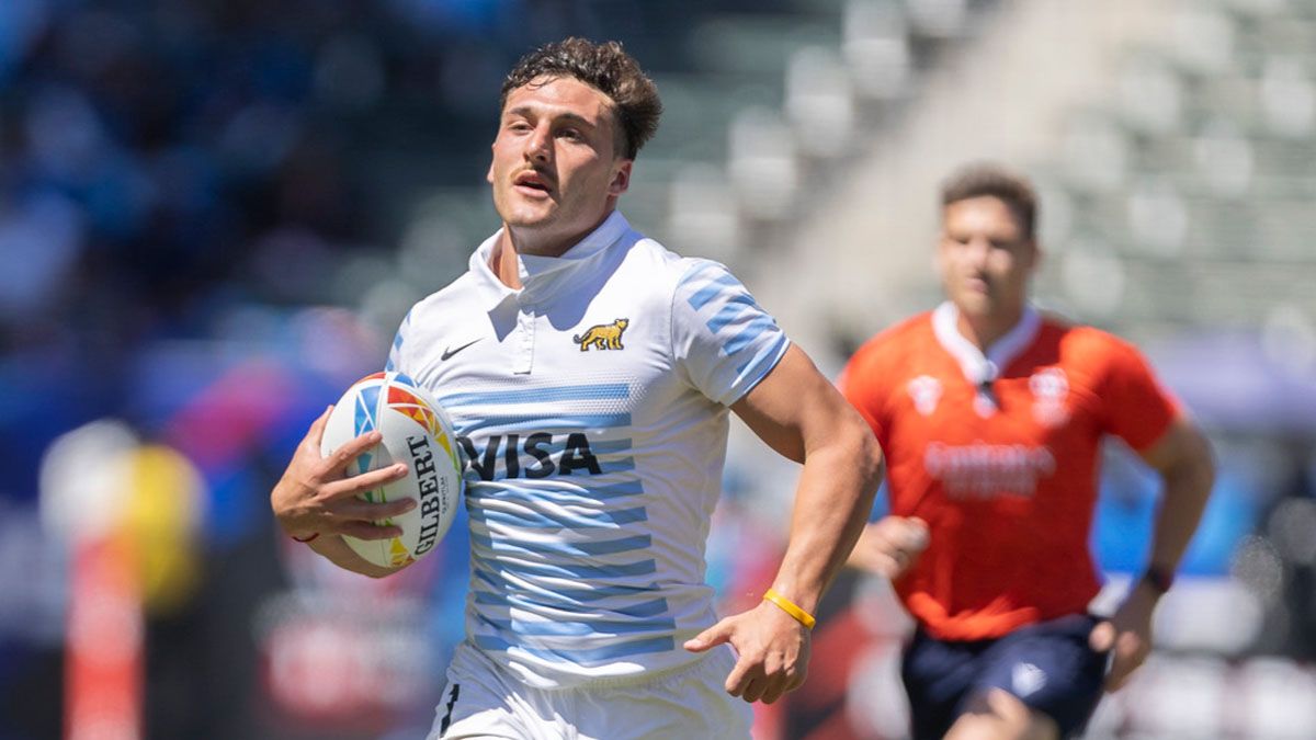 Los Pumas 7s, con Rodrigo Isgró, entre los mejores del Circuito Mundial