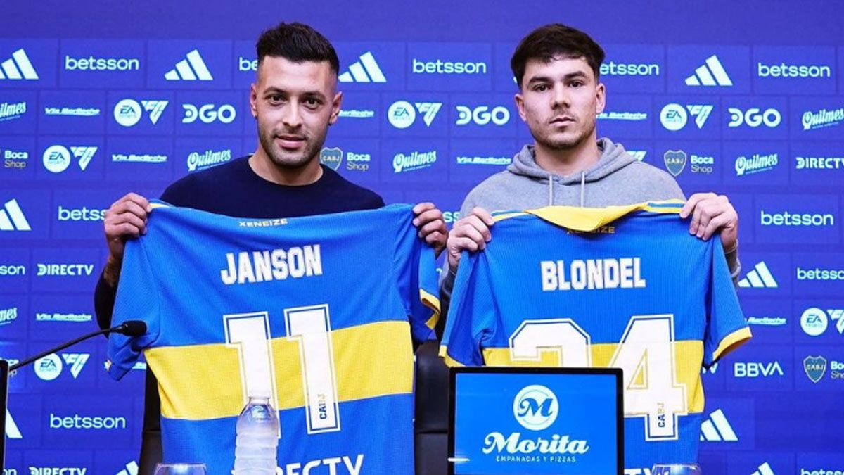 Lucas Janson y Lucas Blondel, los dos refuerzos de Boca para la Copa Libertadores