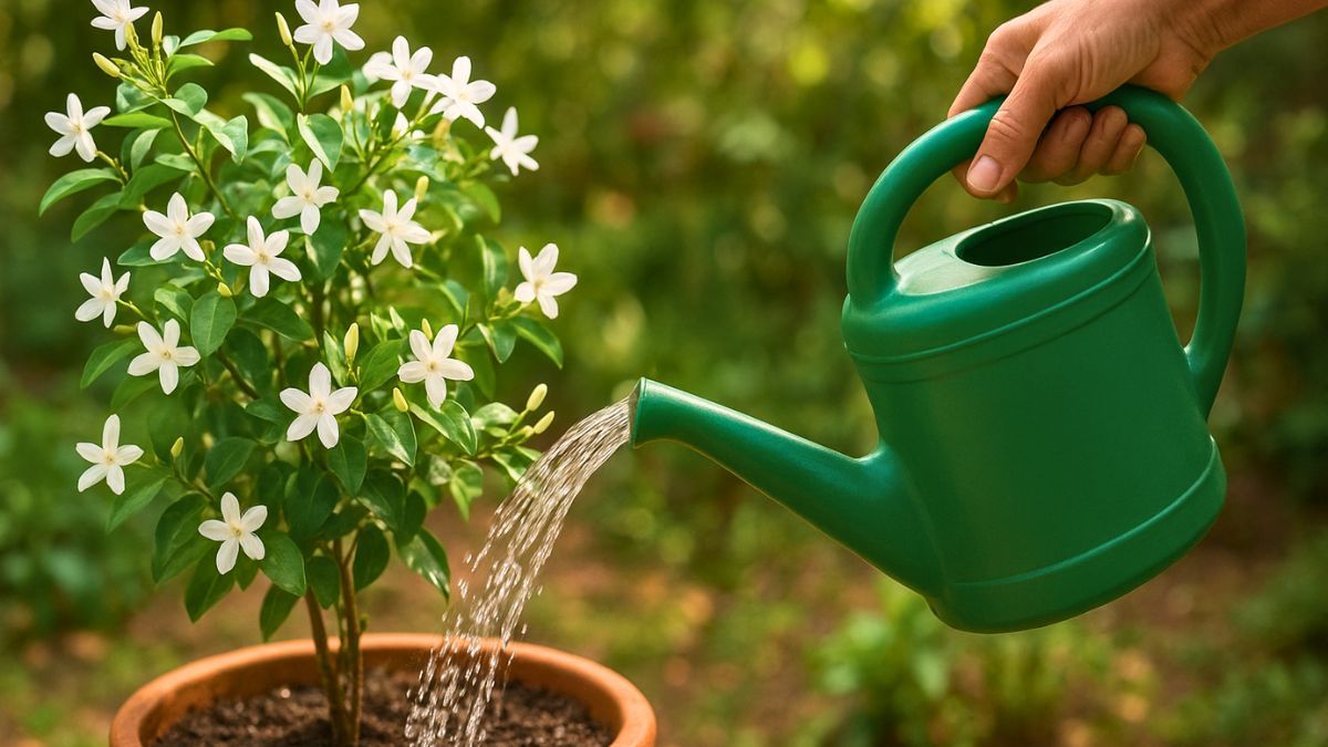 Cada cuántos días regar la planta de jazmín durante la primavera