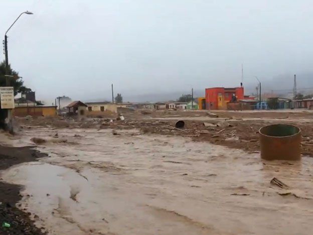 Inundaciones en Chile: un video muestra cómo un pueblo queda destruido ...